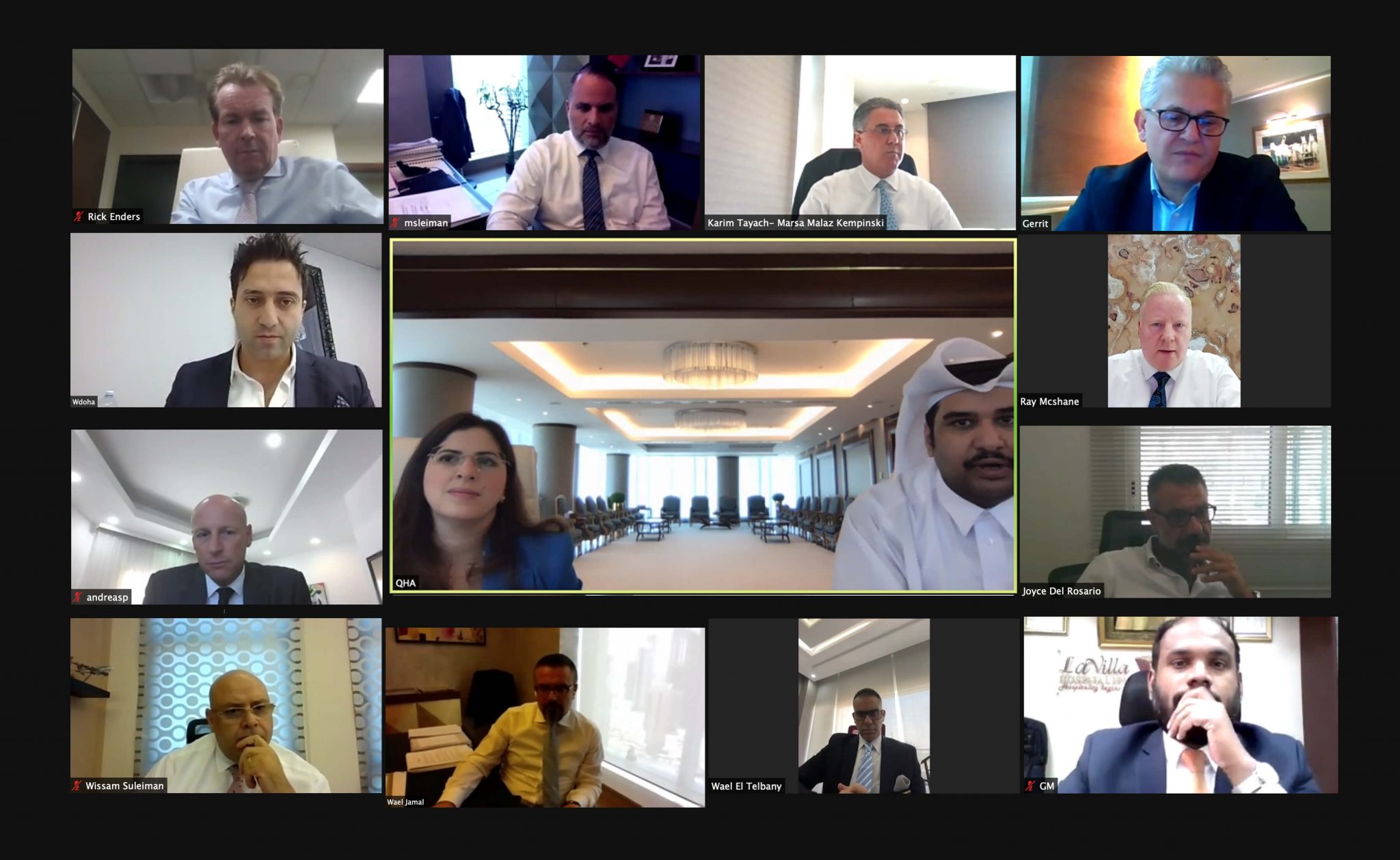1st QHA Hotel Managers Online Meeting - Qatari Hotels Association (QHA)